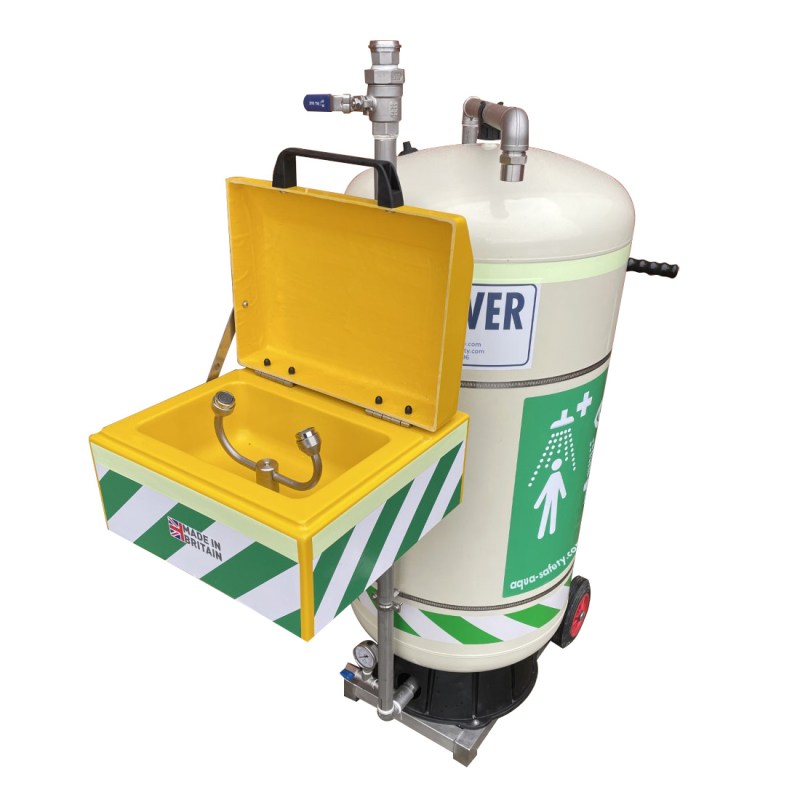 Portable Self-Contained Safety Shower | Aqua Safety Showers