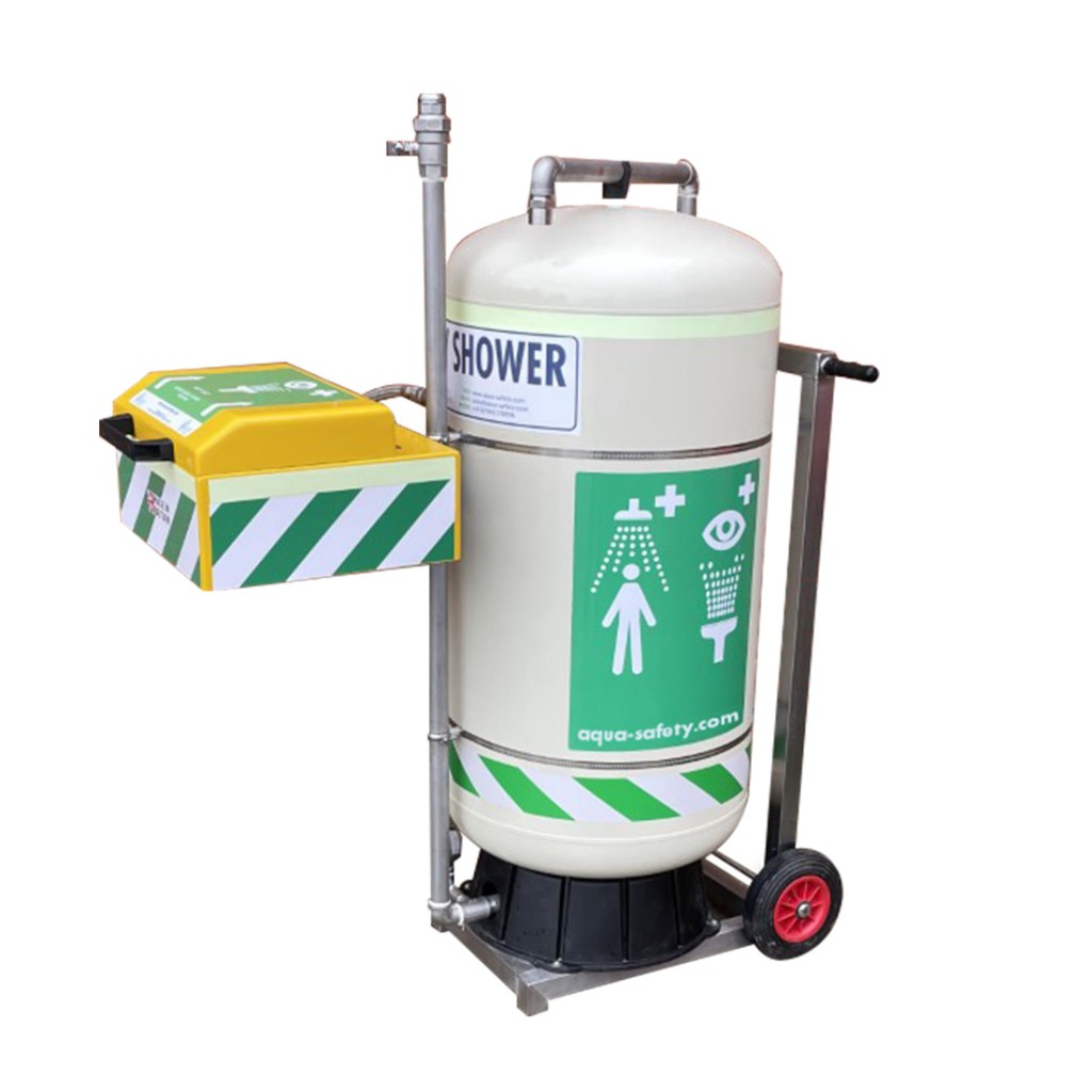 Portable Self-Contained Safety Shower | Aqua Safety Showers