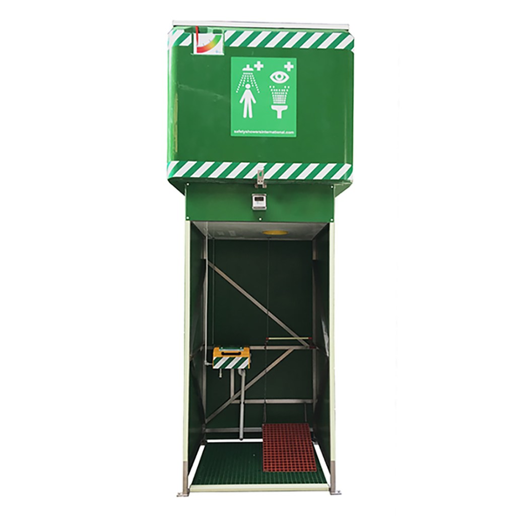 Tepid Water Tank-Fed Safety Showers | Aqua Safety Showers