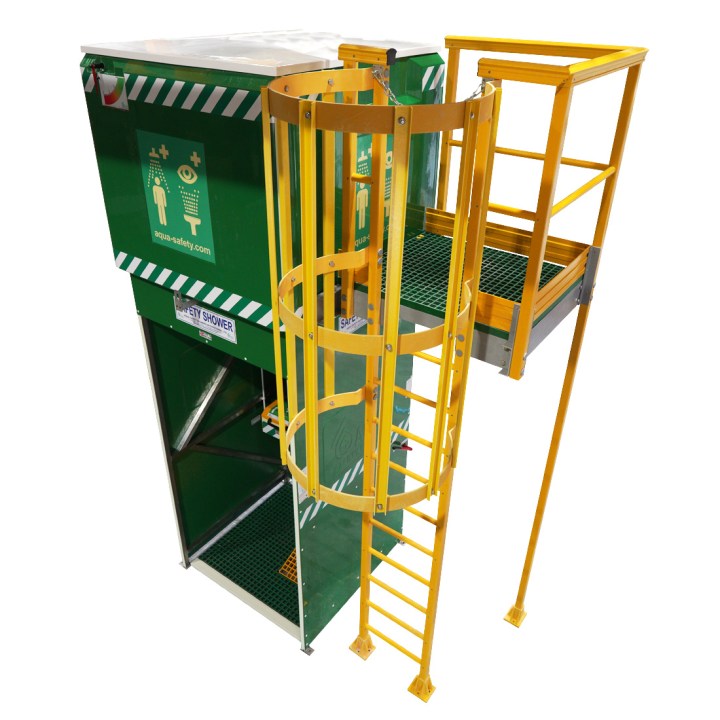 1500L Tank Fed Emergency Shower | Aqua Safety Showers